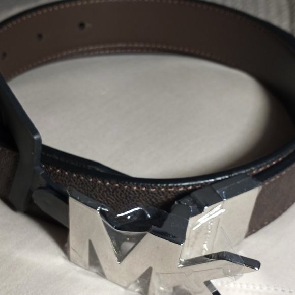 Michael Kors | Accessories | Michael Kors Men Reversible Brown Leather ...